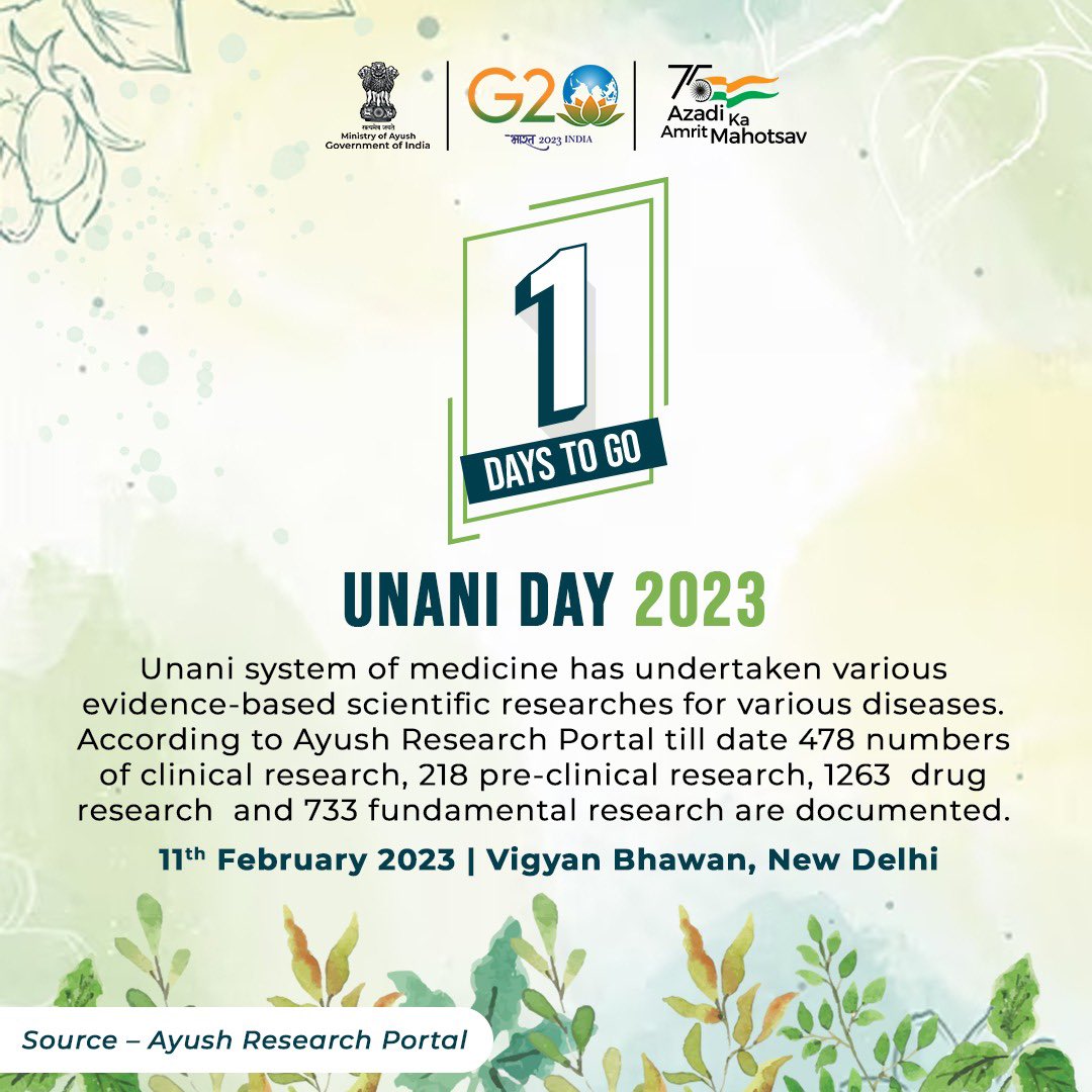TheLiverDoc on Twitter: "Ayush is celebrating Unani Day. Gentle reminder that Unani is Persio ...