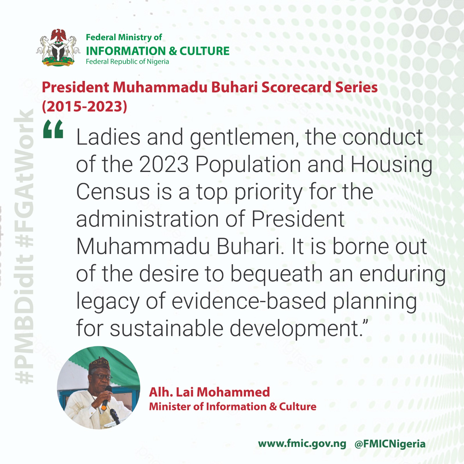 National Population Commission on Twitter: "Honourable Minister for Information and Culture ...