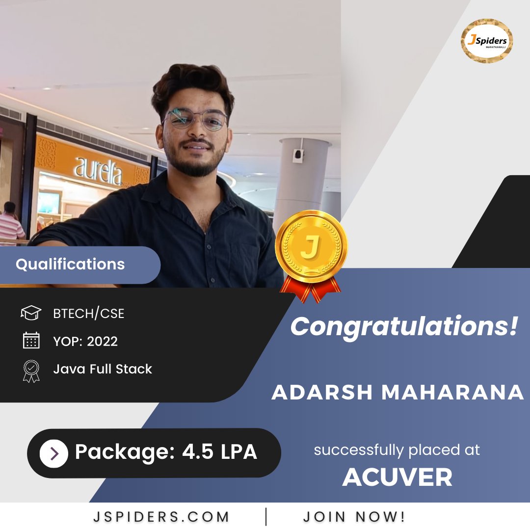Jspiders Marathahalli On Twitter Congratulations Jspiders Bangalore Bengaluru Developer