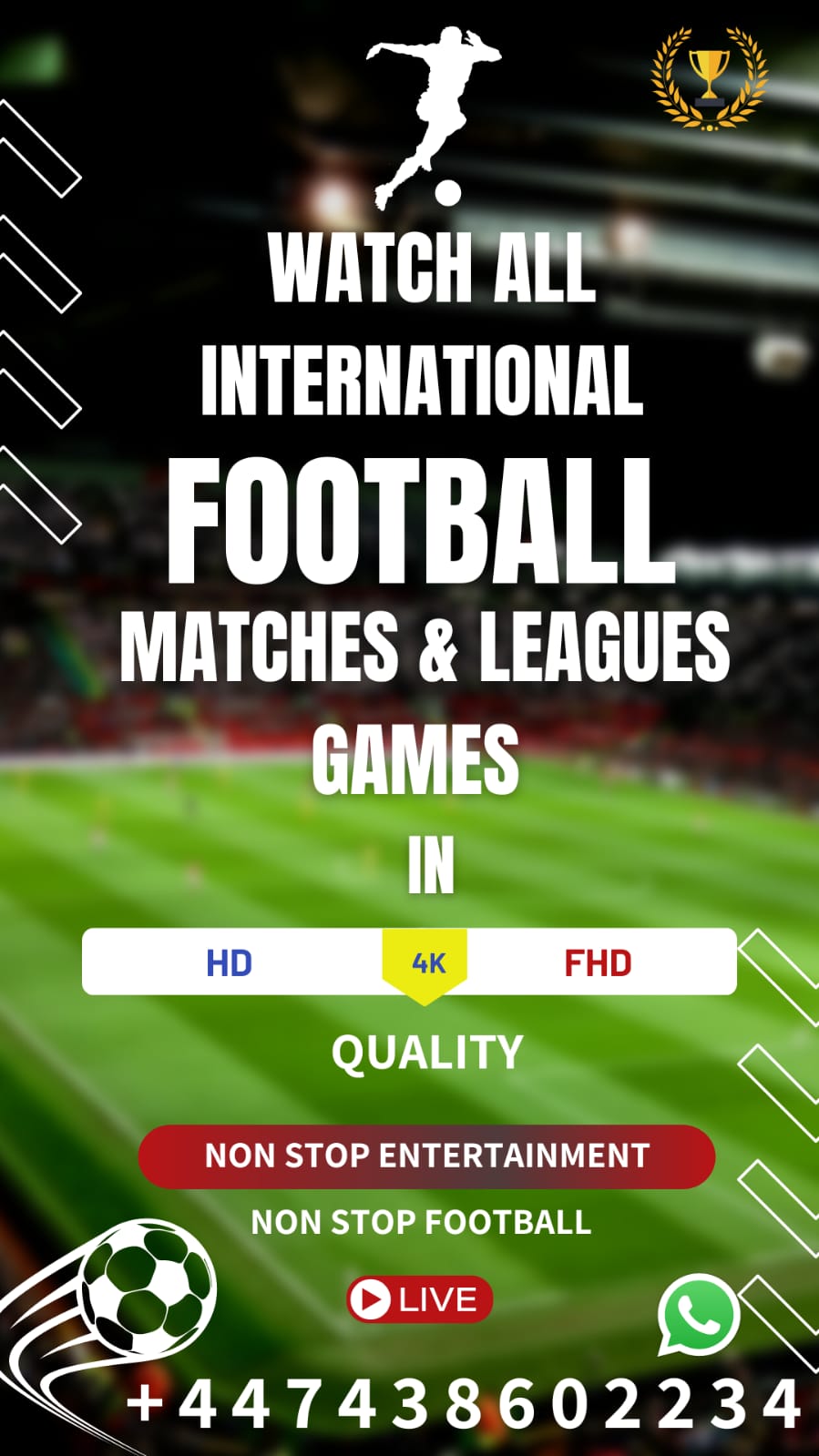 NonStopEntertainment on Twitter: "Watch all international #Football and league matches live. For ...