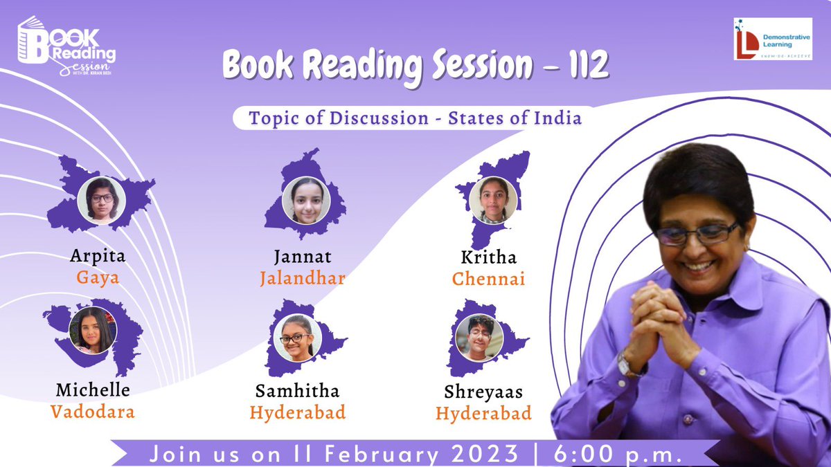 Happening at 6pm! Weekly Book Reading session with Students ...