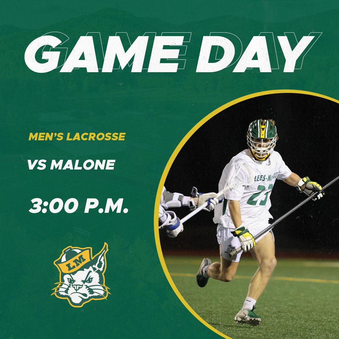 Lees-McRae Athletics on Twitter: "IT'S GAME DAY! @LMC_MLAX hosts Malone at Tate Field this ...
