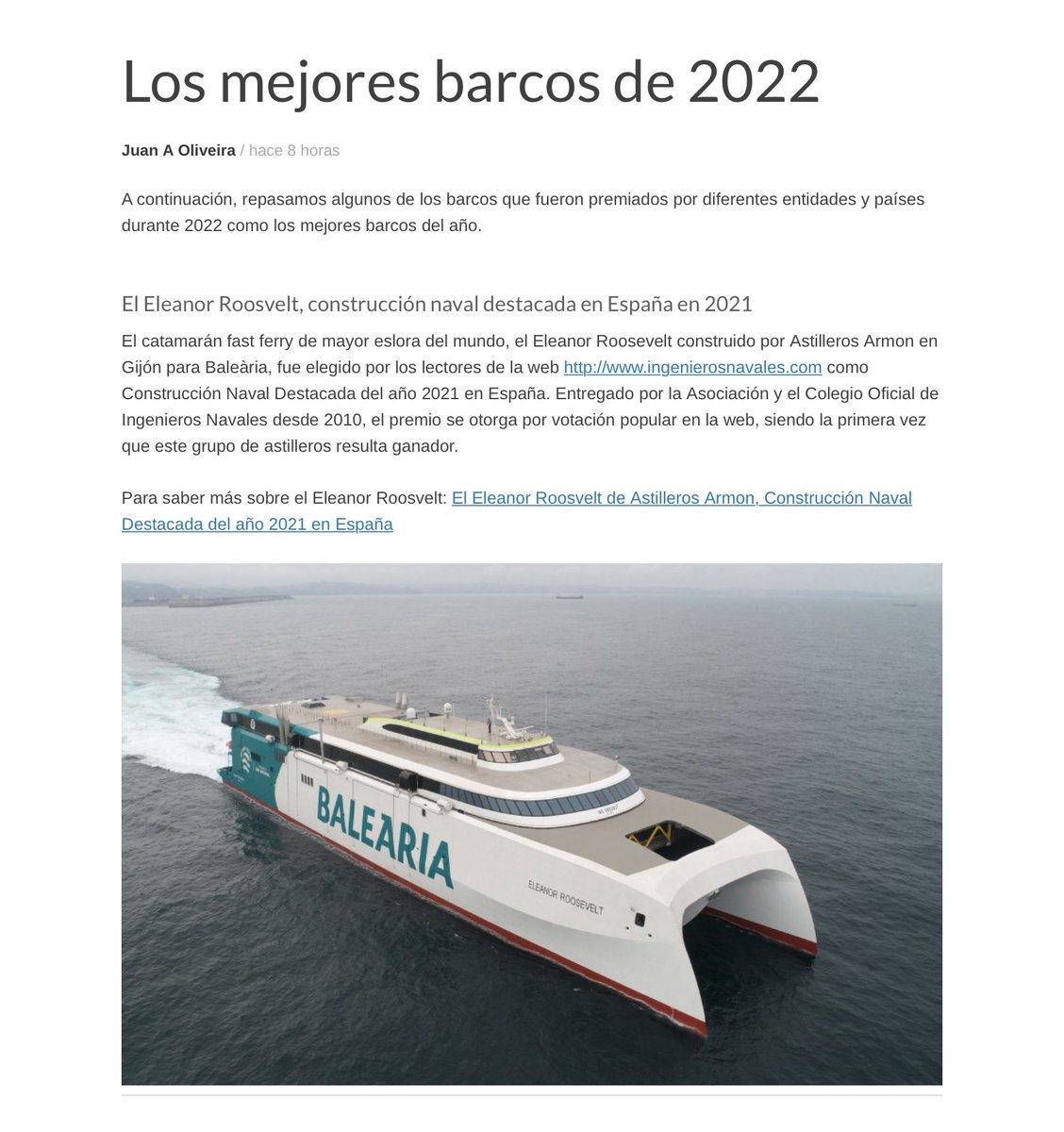 Va de barcos on Twitter: "RT @WHOliveiraR: 📢 Hoy en el blog, un repaso a los mejores barcos de ...