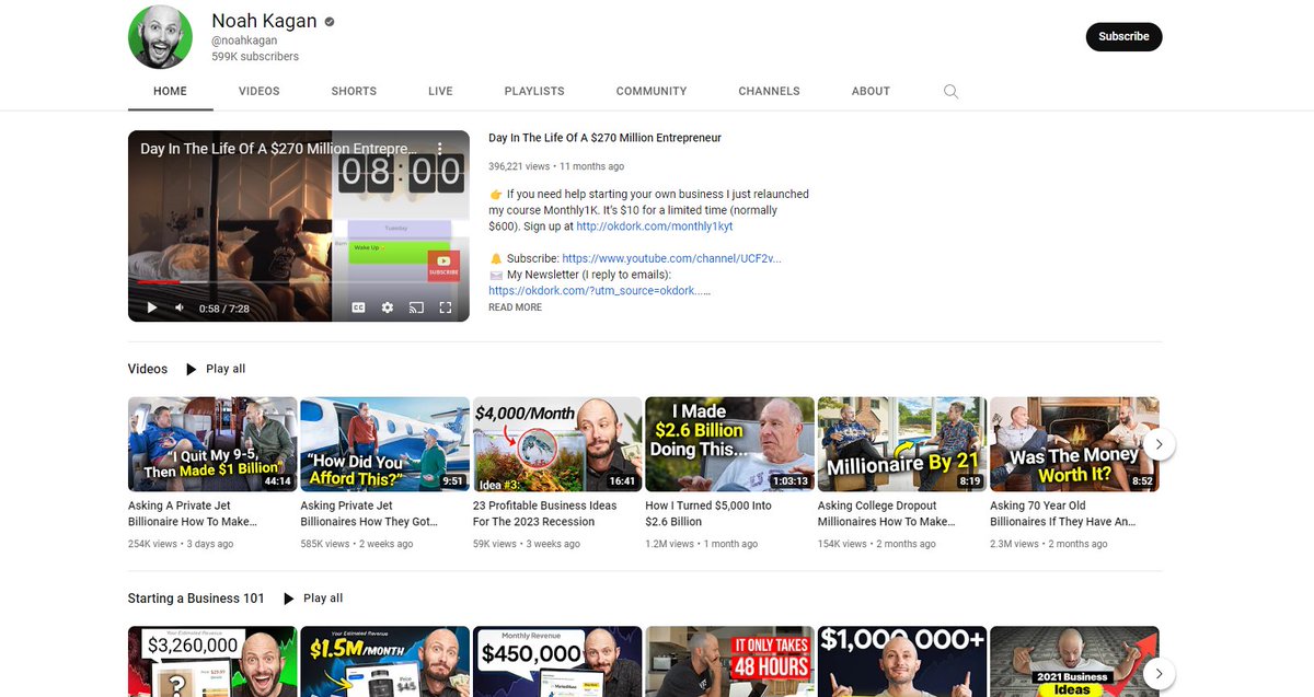 7 YouTube channels on entrepreneurship and business (learn every day ...