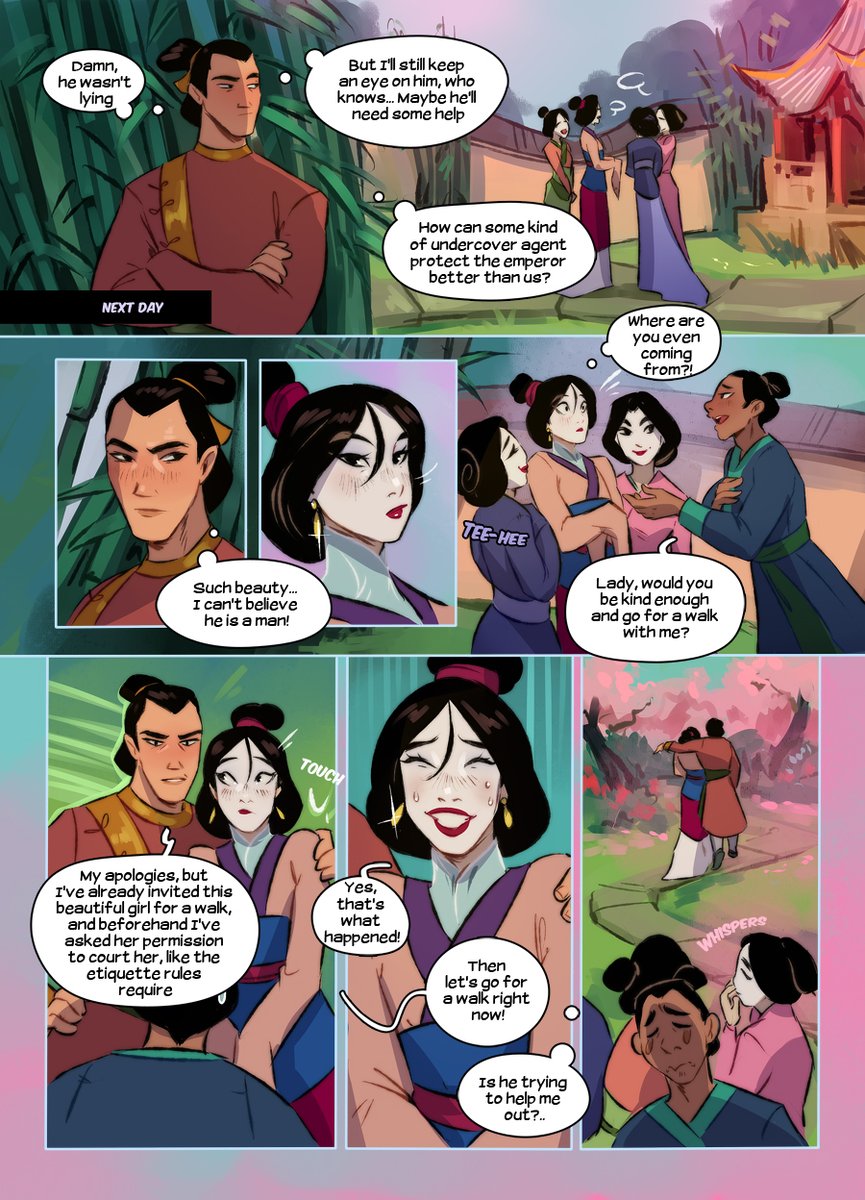 🇺🇦Ripushko_nsfw on Twitter: ""Secret mission" Mulan reverse story. #rule63 #rule34 Pages 8-9 500 ...