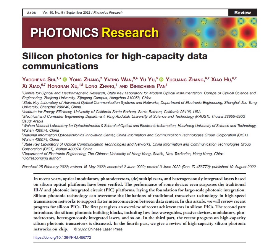 OGAWA, Tadashi on Twitter: "=> "Silicon photonics for high-capacity data communications", Review ...