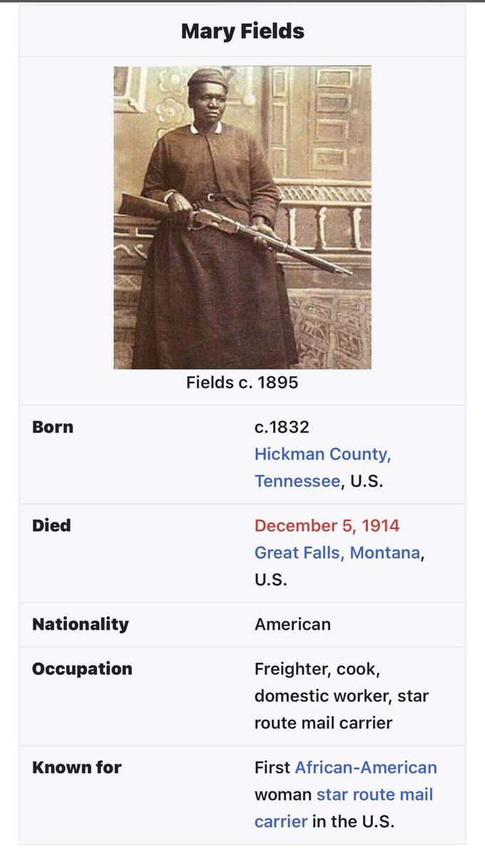 Tuesday Adams 🌹 on Twitter: "RT @LqLana: Mary Fields aka Stagecoach ...