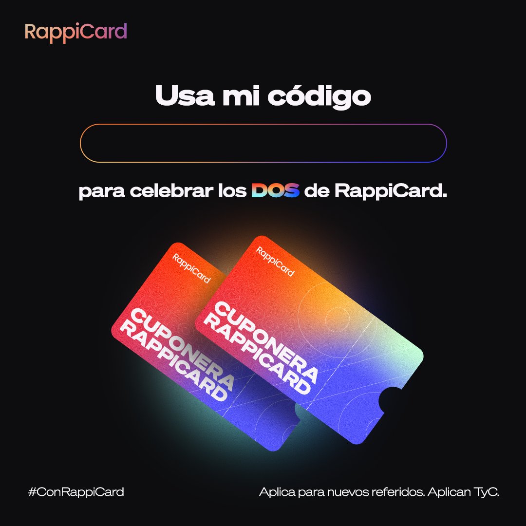 RappiCard México on Twitter: "¡Celebra los DOS de RappiCard con tu mejor amigo y comparte tu ...