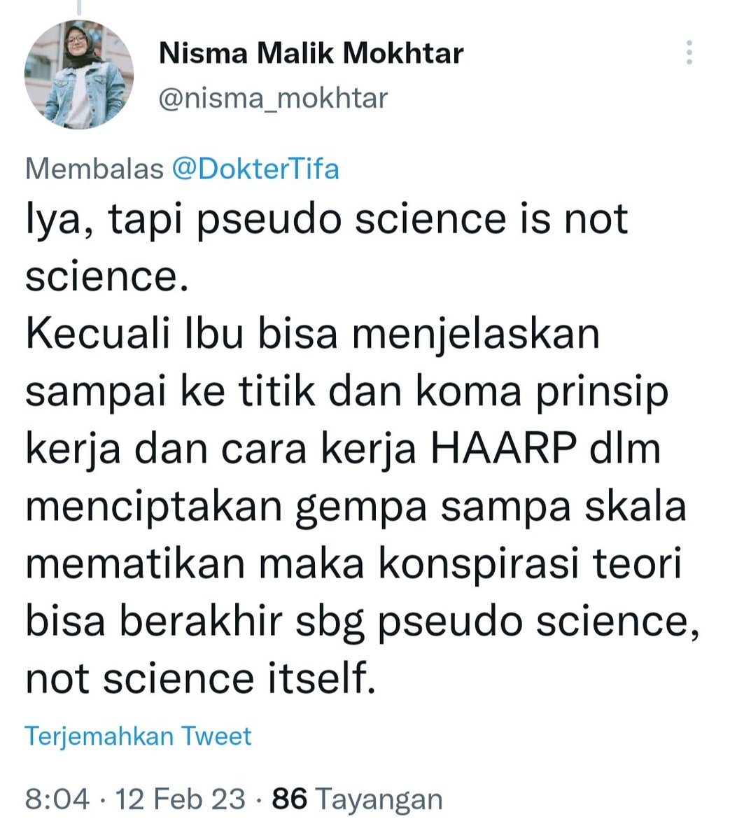 NWO+☭卍🏳️‍🌈 ⛧⸸= 🤢🤮💩 on Twitter: "RT @DokterTifa: Istilah Pseudoscience pertama kali digunakan ...