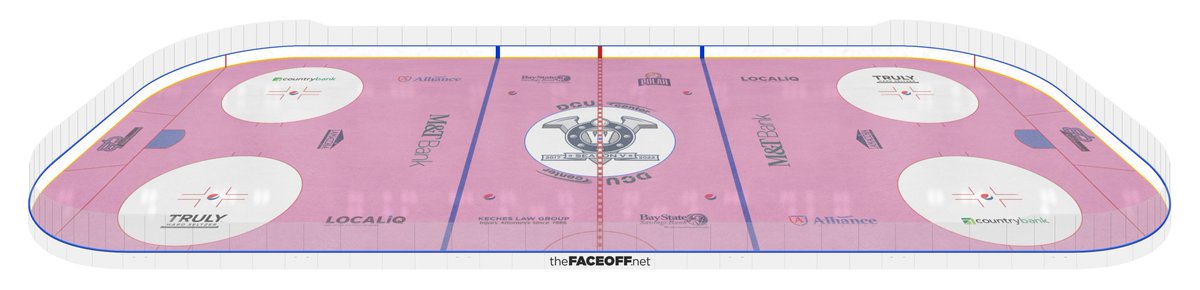 TheFaceoff.net on Twitter: "Added the 2023 Worcester Railers HC Pink in the Rink ice to the # ...