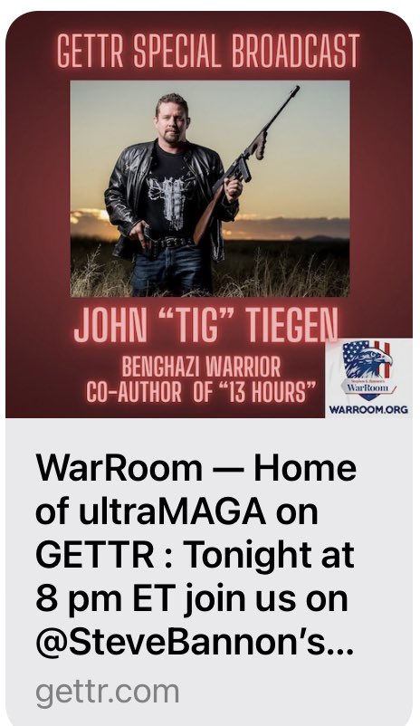 John ‘Tig’ Tiegen – Telegram