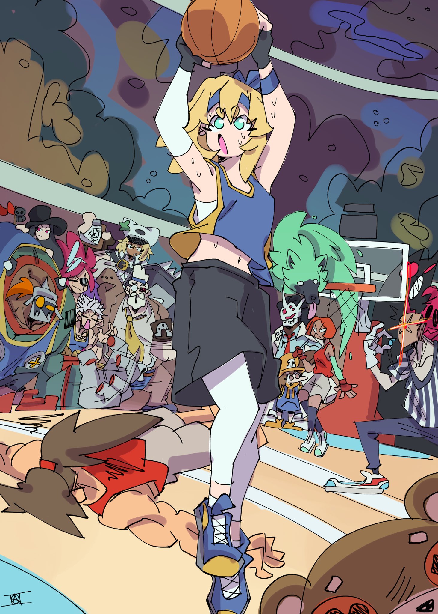 ODA__ART on Twitter: "She really do be ballin 🏀 #GGST_BR | #GuiltyGearStrive | #Bridget https ...