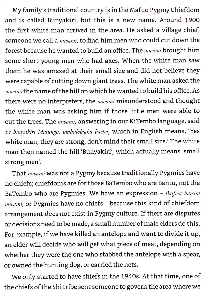 Thread with excerpts from "Still a Pygmy: The unique memoir of one man ...