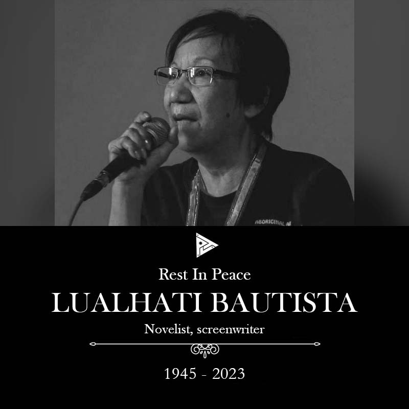 PTVph on Twitter: "Renowned novelist and multi-awarded writer Lualhati Bautista passed away on ...