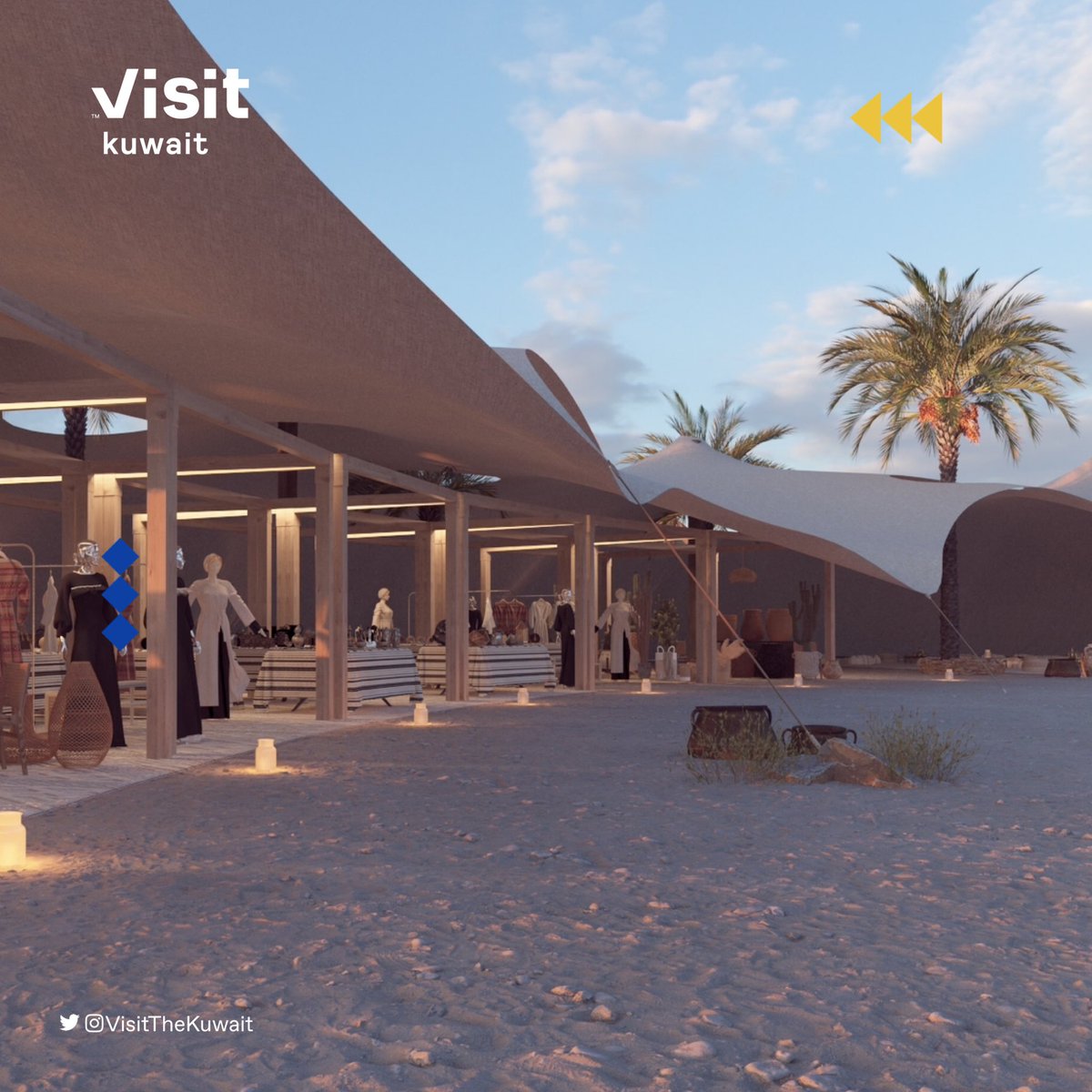 فاطمة سليمان الخريف on Twitter: "RT @VisitTheKuwait: National Day Kashta ⛺️ The idea includes ...