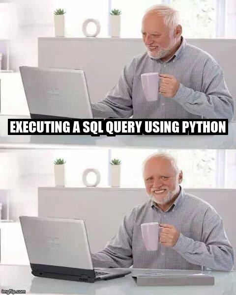 Meme Overflow On Twitter Executing A Sql Query Using Python