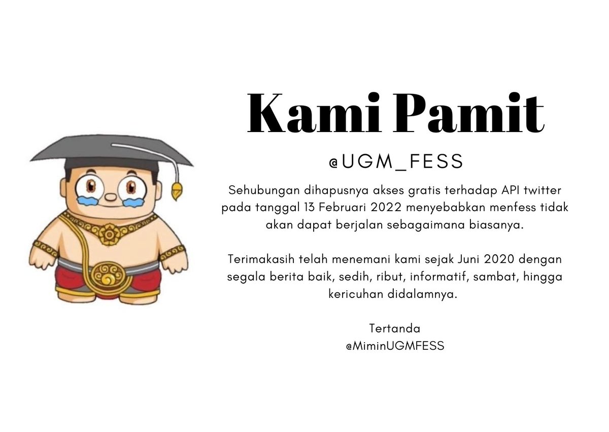 KAMI PAMIT • UGM_FESS on Twitter: KAMI PAMIT • UGM_FESS on Twitter: