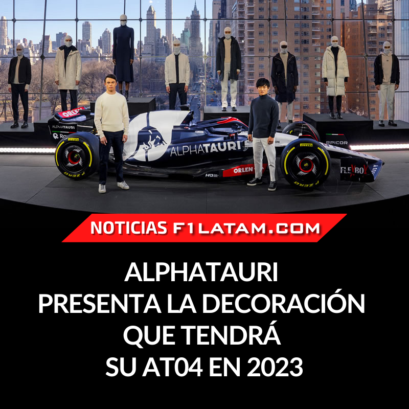 F1LATAM.COM on Twitter: "AlphaTauri presenta la decoración que tendrá su AT04 en #F1 2023 - 🗒👉 ...