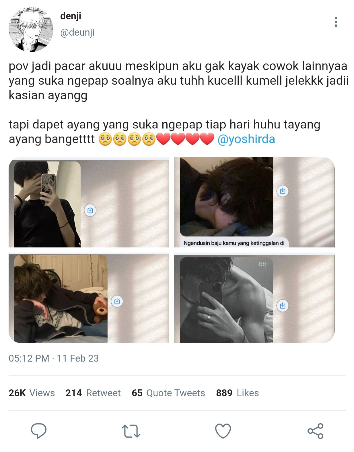 pian. on Twitter: "22. pov aku jadi pacar kamu https://t.co/EwM9R6g2dJ" / Twitter