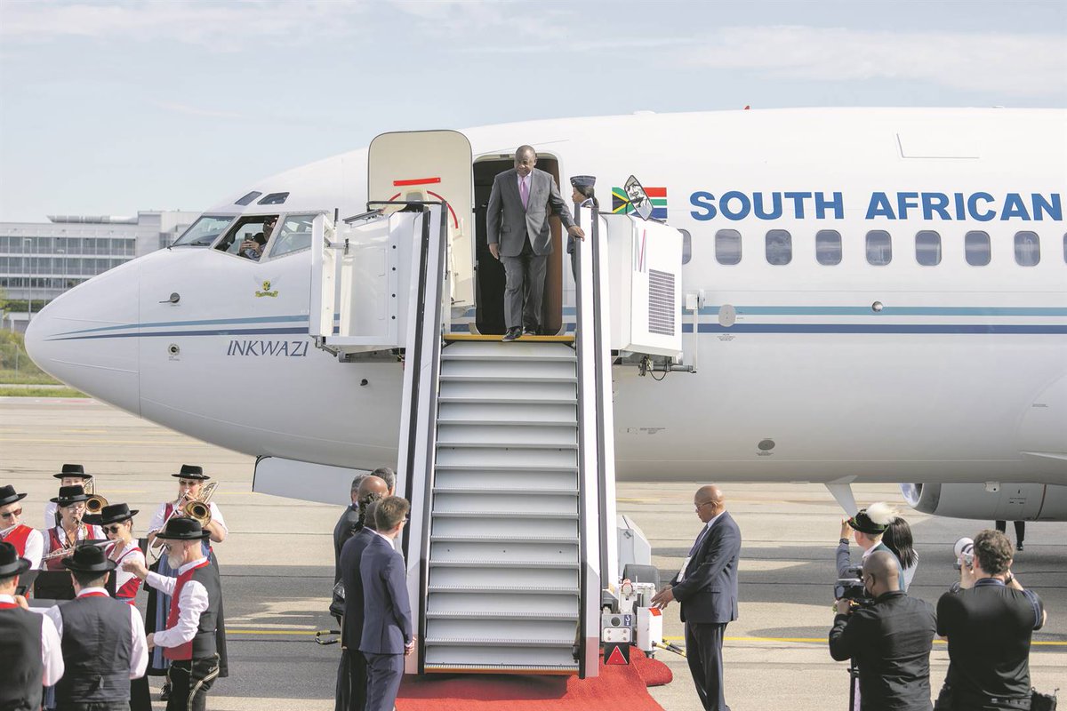 City Press on Twitter: "President Cyril Ramaphosa’s presidential jet, Inkwazi, was damaged after ...