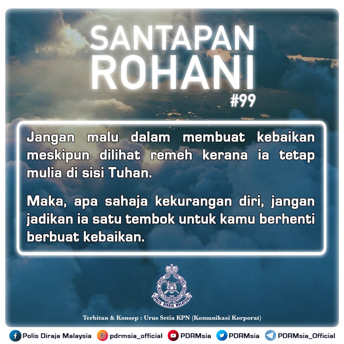 Polis Diraja M'sia on Twitter: "SIRI SANTAPAN ROHANI #99 Sumber: Buku Cukuplah Allah Bagiku # ...