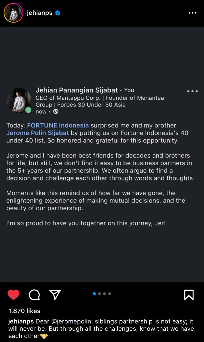 Mantappu Corp. on Twitter: "Congrats to both of you, Bang Ian and ...