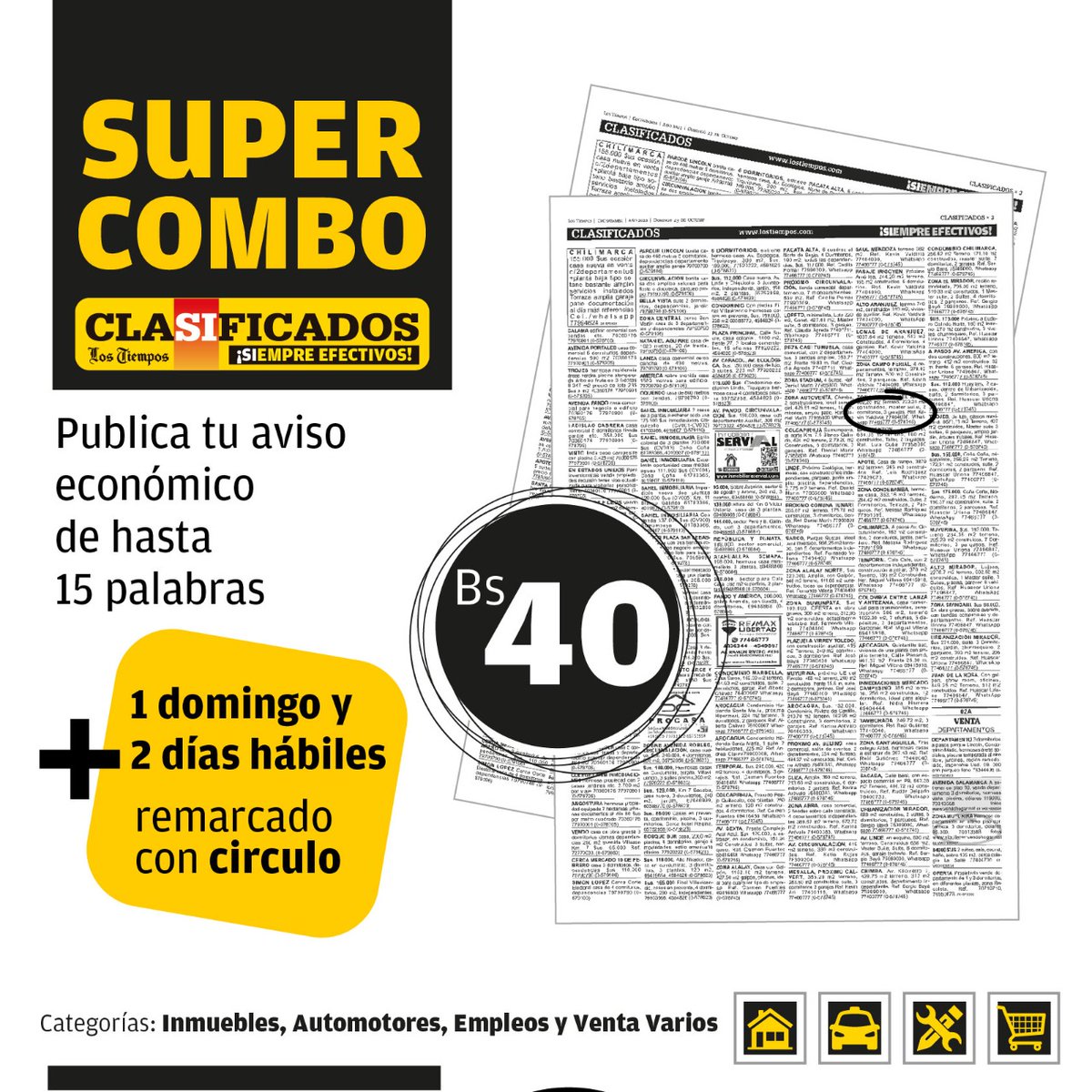 📣 𝐒𝐮𝐩𝐞𝐫 𝐂𝐨𝐦𝐛𝐨 𝐝𝐞 𝐂𝐥𝐚𝐬𝐢𝐟𝐢𝐜𝐚𝐝𝐨𝐬 ‼️ 📣 📌 Publica tu aviso de 15 palabras un ...