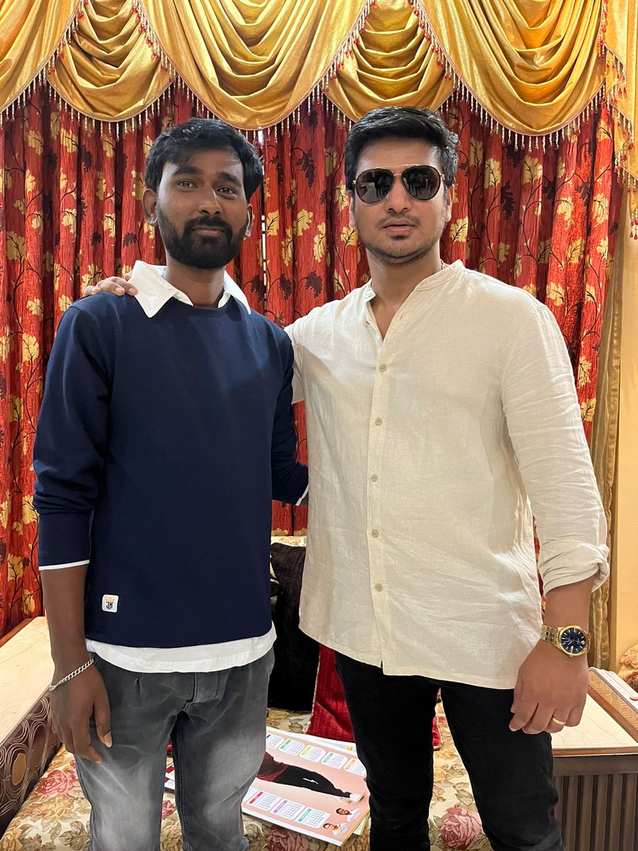 𝐕𝐚𝐦𝐬𝐢𝐒𝐡𝐞𝐤𝐚𝐫 on Twitter: "Young & Dynamic Hero @actor_Nikhil Launched his TS State @TS_Team ...