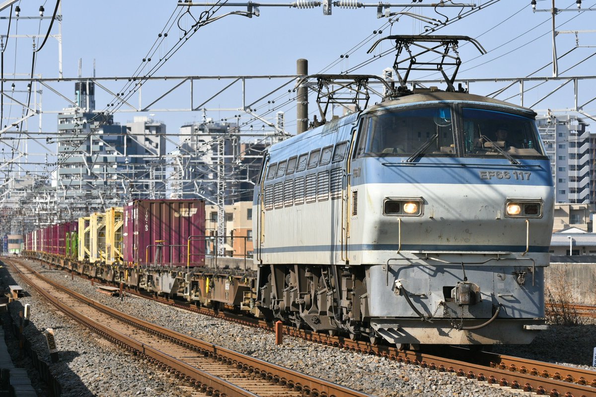 あ on Twitter: "2023.2/12 1091レ EF65 2060+コキ 72レ EF66 117+コキ"