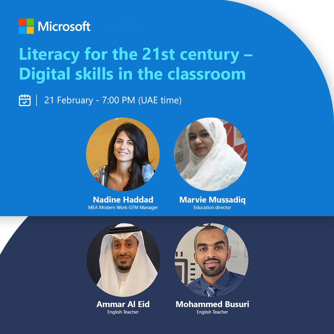 Microsoft Education MENA on Twitter: "We would call her too, and we will 🙌 Meet Nadine Haddad ...