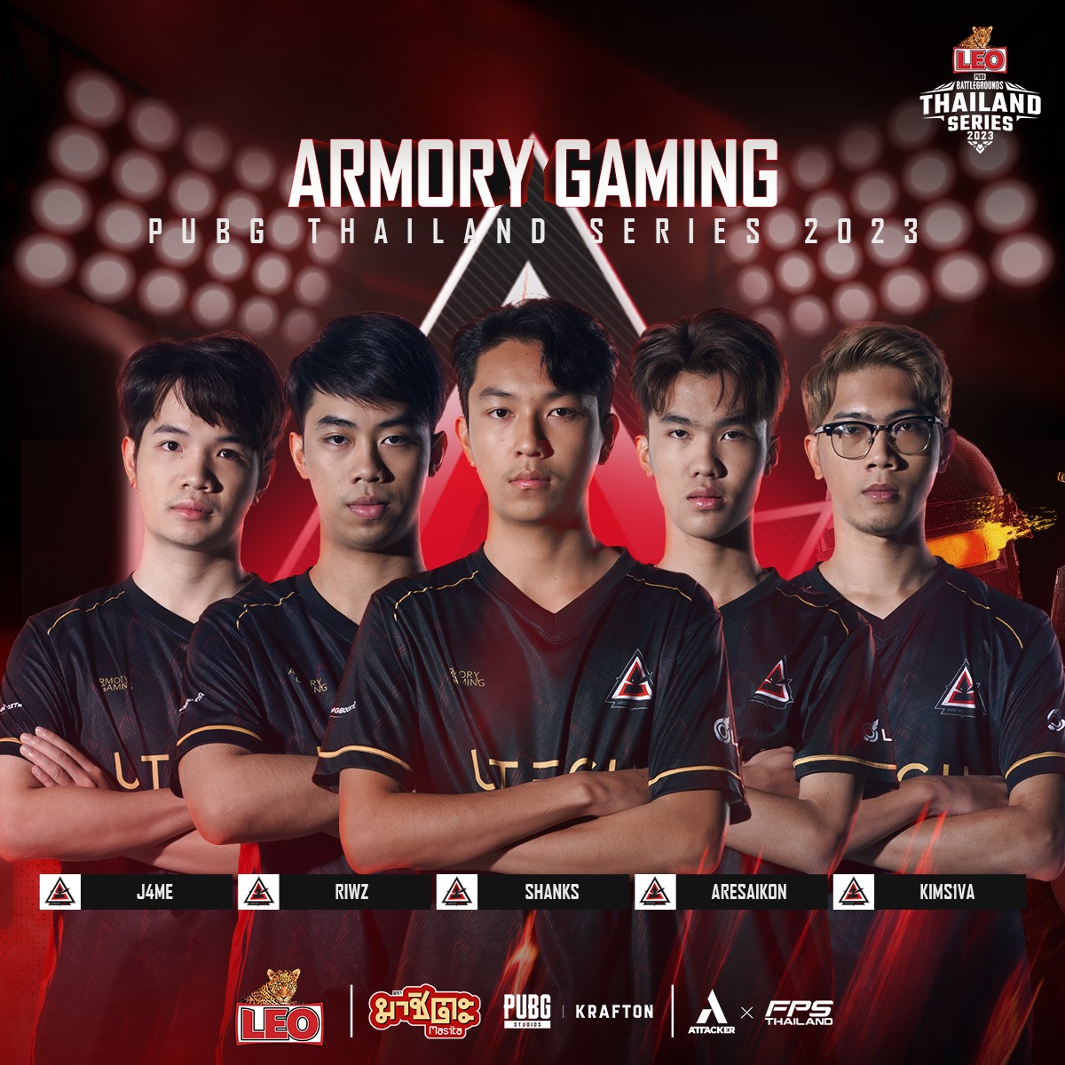FPSThailand on Twitter: "𝗢𝗳𝗳𝗶𝗰𝗶𝗮𝗹 𝗟𝗶𝗻𝗲𝘂𝗽 Armory Gaming พร้อมลุย 𝗟𝗘𝗢 𝗣𝗨𝗕𝗚 𝗧𝗵𝗮𝗶𝗹𝗮𝗻𝗱 𝗦𝗲𝗿𝗶𝗲𝘀 𝟮𝟬𝟮𝟯 ...