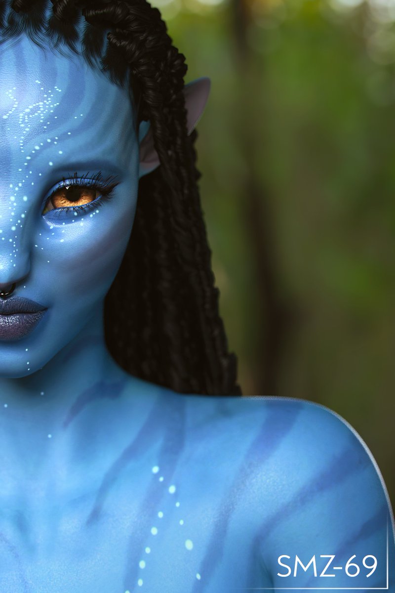 Smz-69 on Twitter: "Felt like doing something blue 🙃 More soon..."