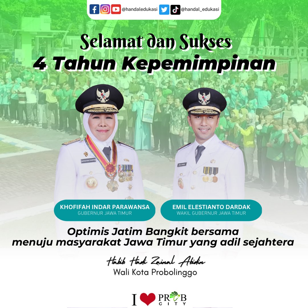 Habib Hadi Zainal Abidin on Twitter: "Selamat dan sukses saya ucapkan atas 4 tahun kepemimpinan ...