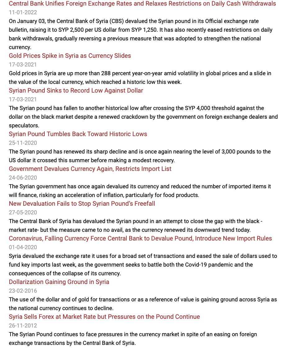 The Central Bank of #Syria seems to have a hold on the #SYP noted @diaa ...