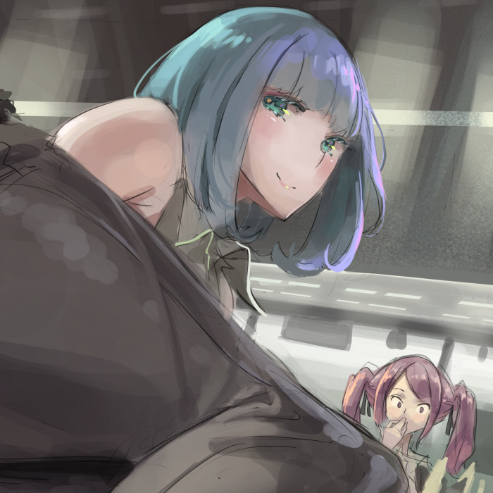 kazo on Twitter: "Fantiaとpatreonにポストしました。/Posted on Fantia and Patreon. 青髪OLさん。 https://t.co ...