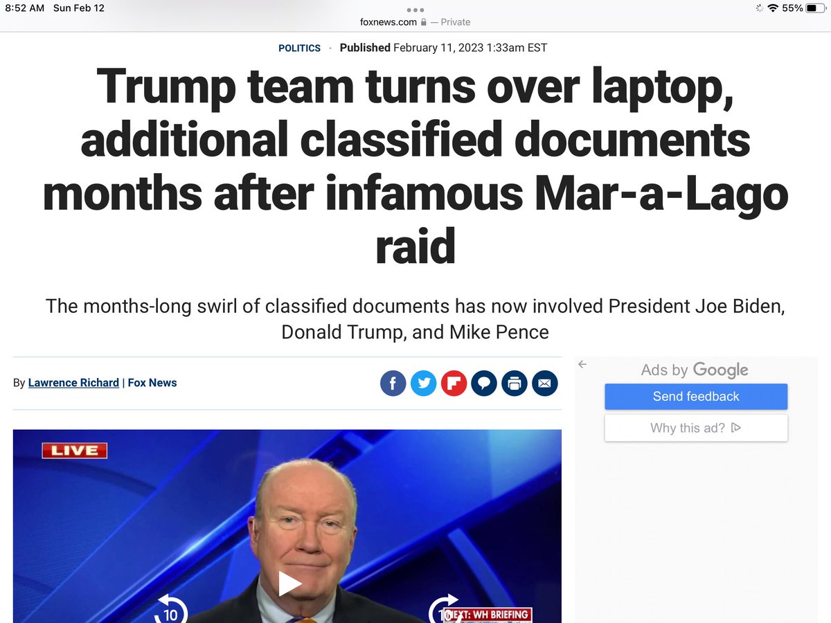 R. Barnett on Twitter: "Trump’s laptop had Classified Documents on it ! Let the investigations ...