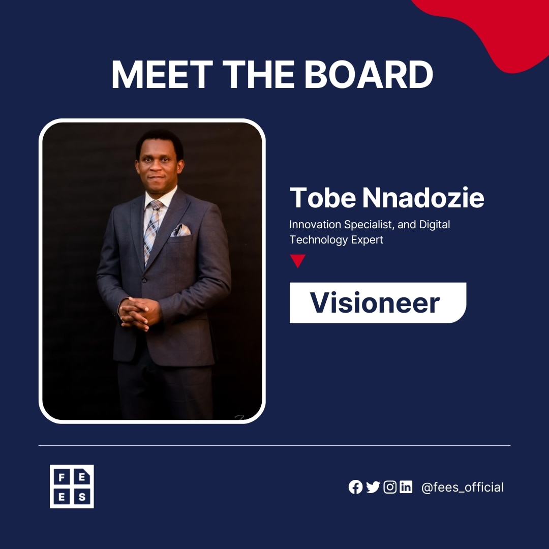 Faith Entrepreneurial and Employability Scheme on Twitter: "Visioneer of FEES: Mr Tobe Nnadozie ...