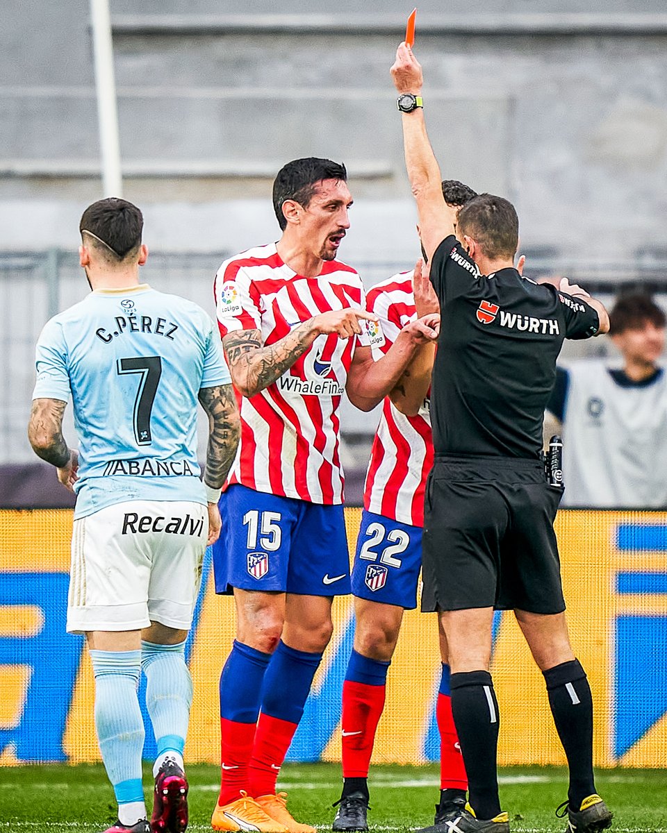 Stefan Savić for Atlético in 2023: ️ Sent off vs. Barcelona ️ Sent off ...