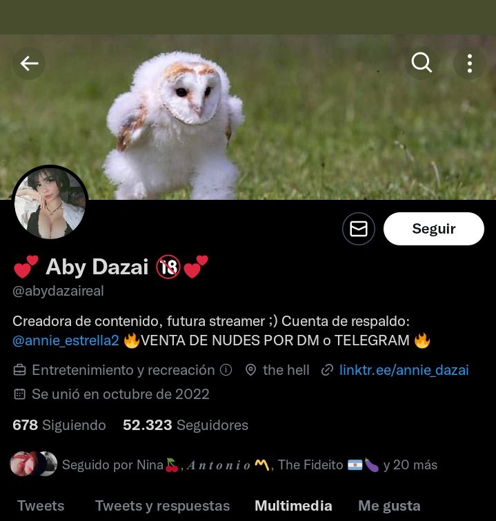 EXPONIENDO CUENTAS NSFW on Twitter: "Hoy toca exponer a @abydazaireal, esta cuenta ya fue ...