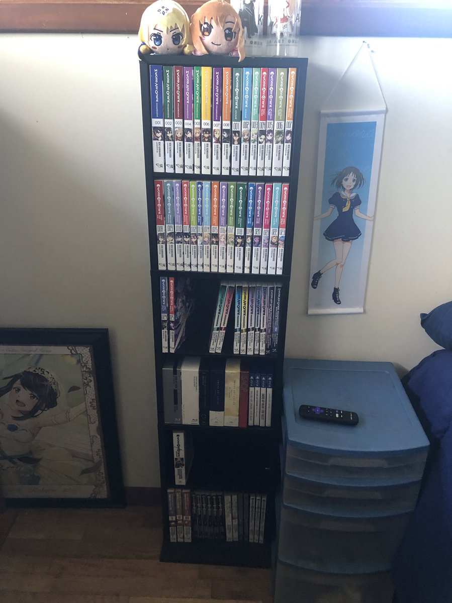 𐌀 𐌗 𐌆 𐌏 𐌑 〆￣ー￣ On Twitter Rt Thebrandsert My Sao Lnmangaanime Shelf 🥰🥰