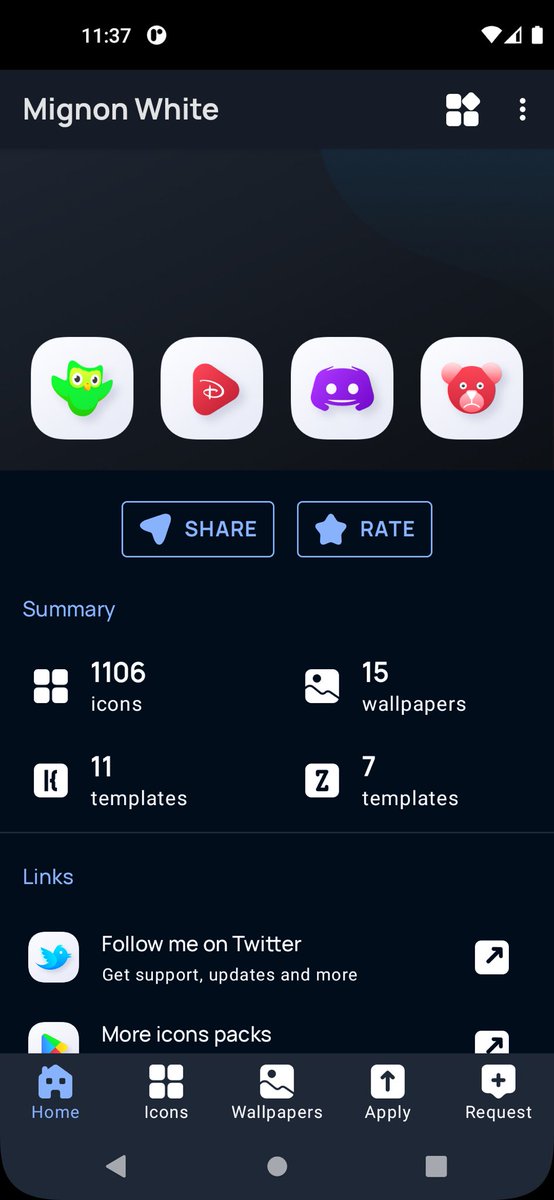 Ouni’sDesigns on Twitter: "New update Mignon Wthie icon pack 1.0.1 Is out now! 🥳🔥 What’s new ...