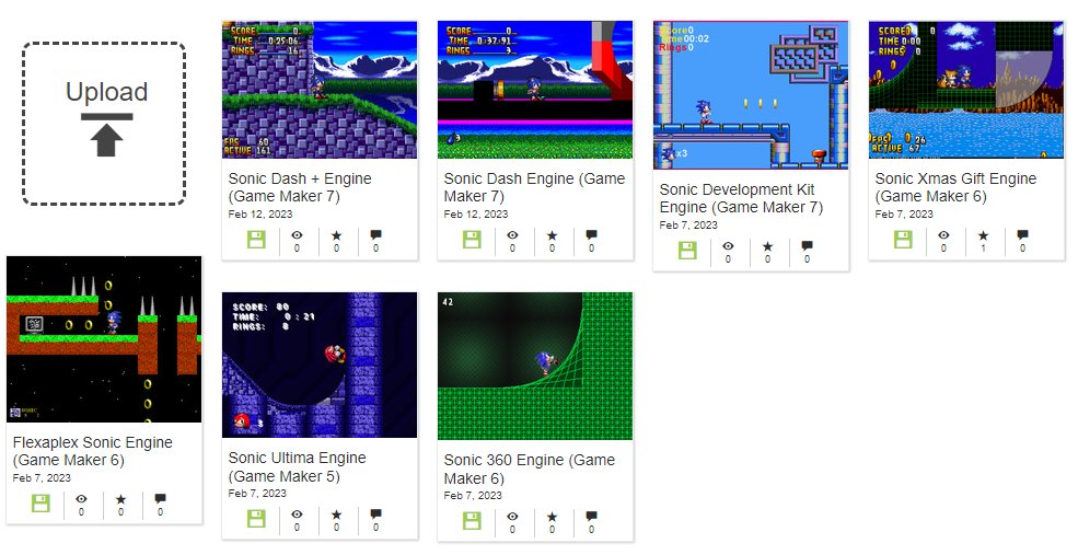 Lapper on Twitter: "Even more old #GameMaker Sonic engine/frameworks have been uploaded to ...
