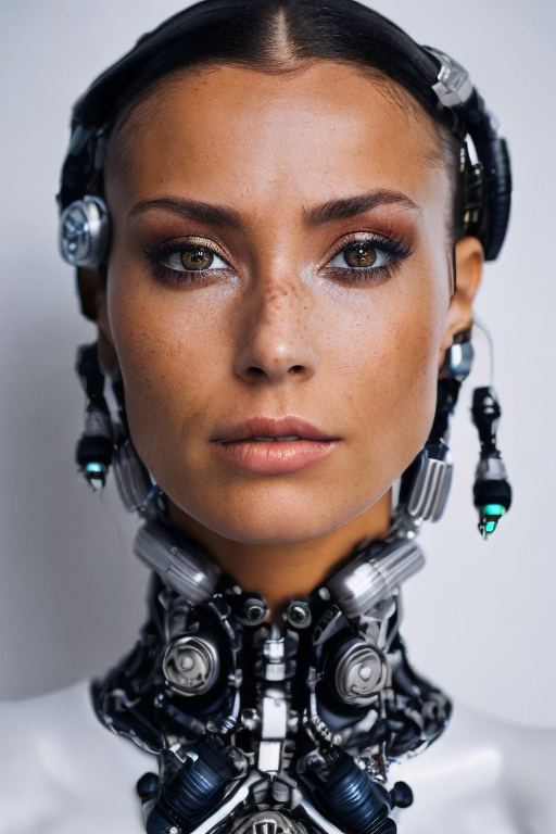 Female Cyborg Makeup