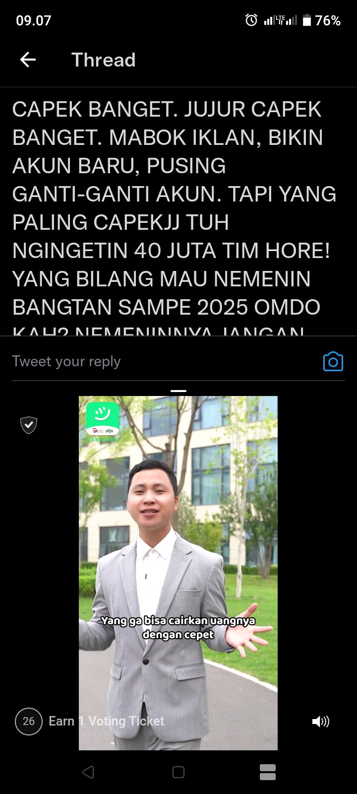 idm💌 | ON on Twitter: "CAPEK BANGET. JUJUR CAPEK BANGET. MABOK IKLAN, BIKIN AKUN BARU, PUSING ...