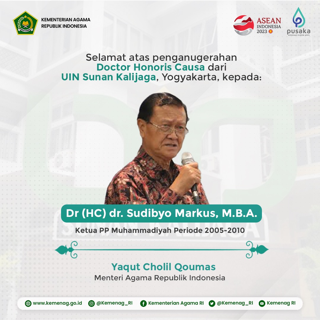 Kementerian Agama RI on Twitter: "Selamat atas anugerah gelar Doktor Honoris Causa (HC) dari UIN ...