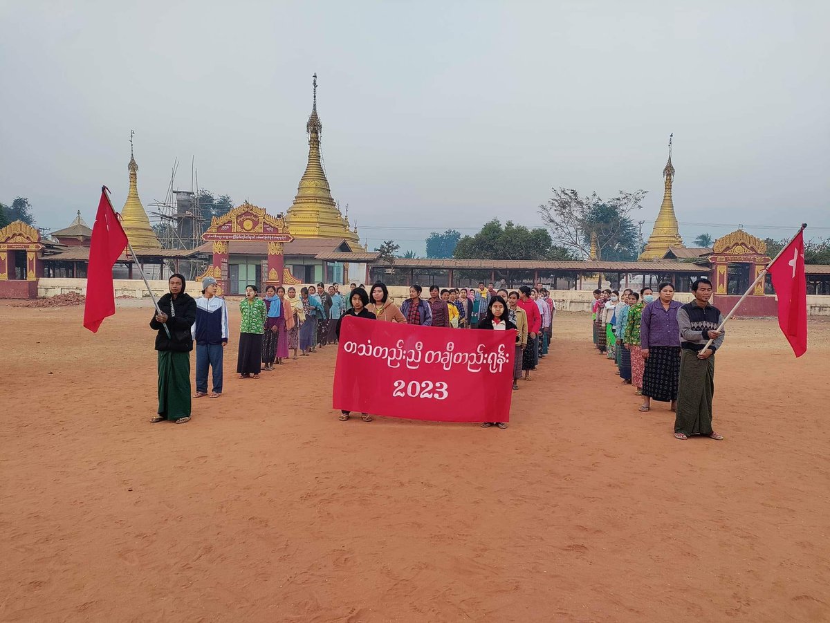 Khit Thit Media On Twitter ယင်းမာပင်တွင် စစ်အာဏာရှင် ဆန့်ကျင်ရေး မြောက်ခြမ်း သပိတ်အင်အားစု ခ