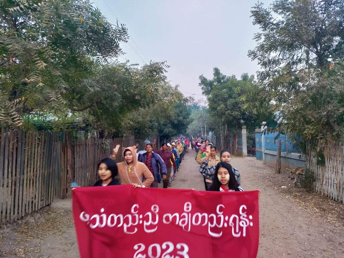 Khit Thit Media On Twitter ယင်းမာပင်တွင် စစ်အာဏာရှင် ဆန့်ကျင်ရေး မြောက်ခြမ်း သပိတ်အင်အားစု ခ