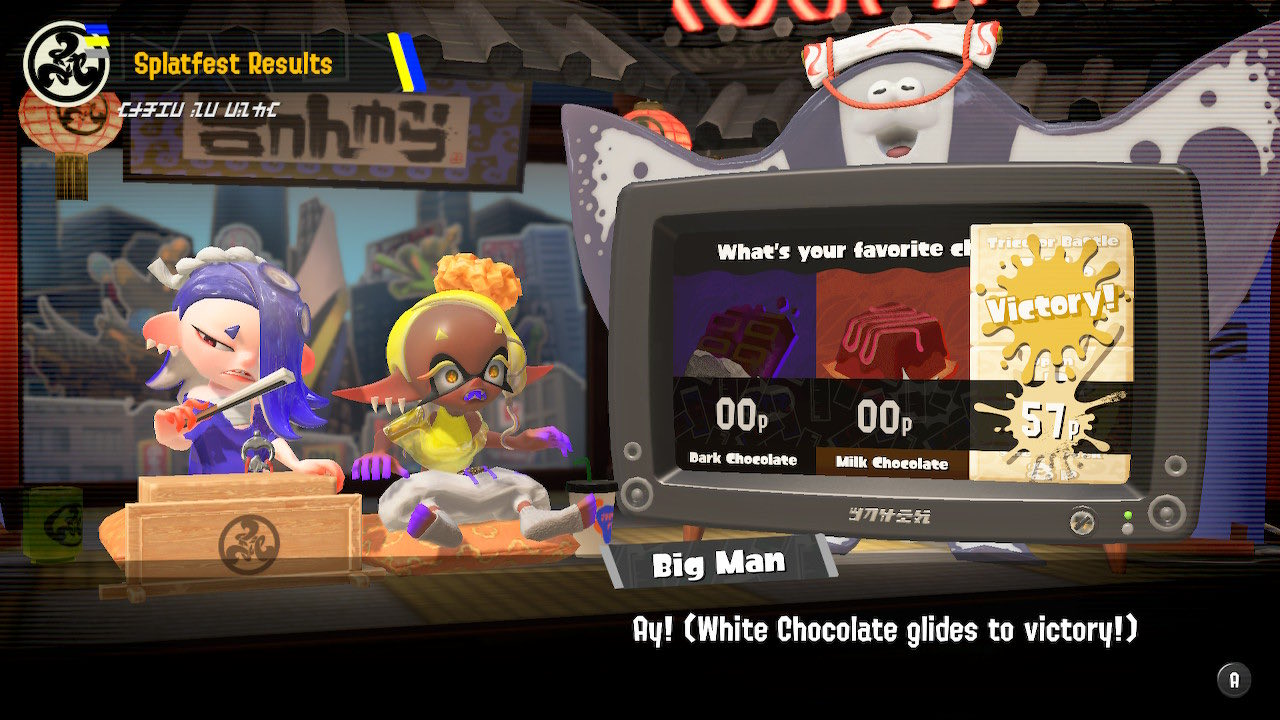 OatmealDome on Twitter: "[Splatoon 3] It’s a clean sweep for Team White Chocolate!! Be sure to ...