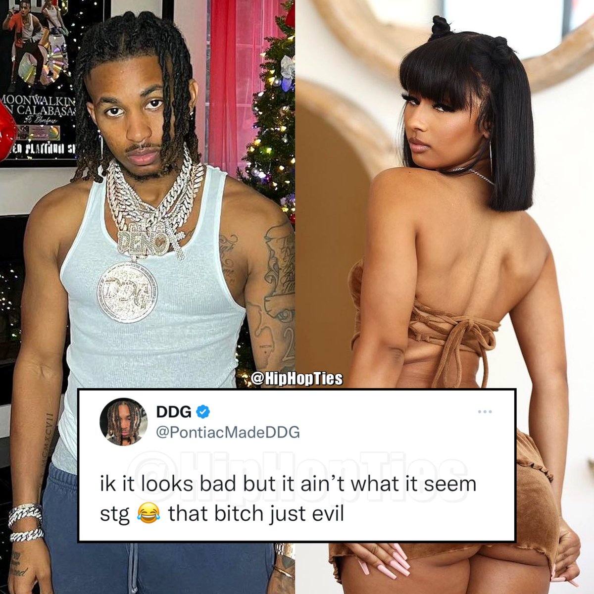 Hip Hop Ties On Twitter Ddg Responds To Rubi Rose After She Exposed