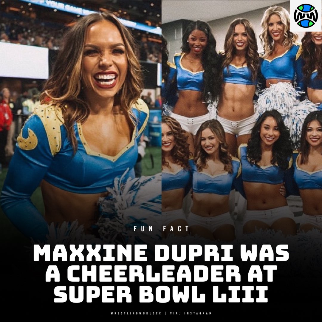 WrestlingWorldCC on Twitter: "Maxxine Dupri shares throwback photos of herself as a Super Bowl ...